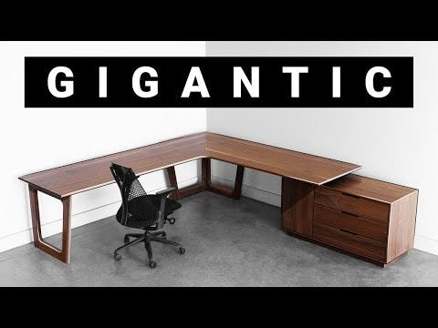 How to Build a GIGANTIC DESK | Pro Trade Craft