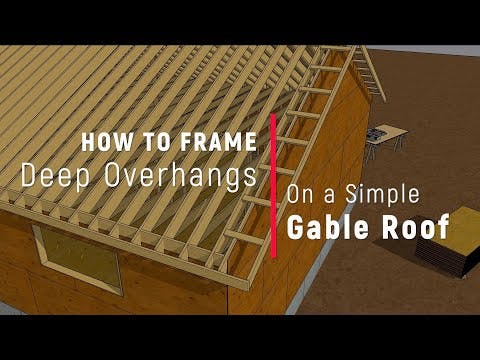 Framing a Deep Roof Overhang on the Gable Ends | ProTradeCraft