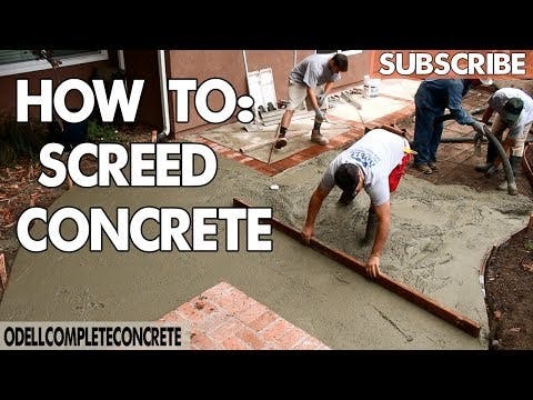 How To Screed Concrete For a Little Patio | Pro Trade Craft